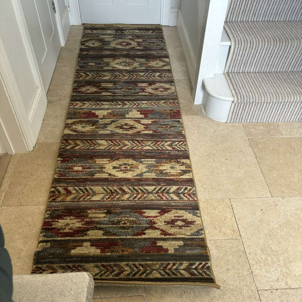 Sierra American Southwestern Floor Runner | Log Cabin Style Decor ...
