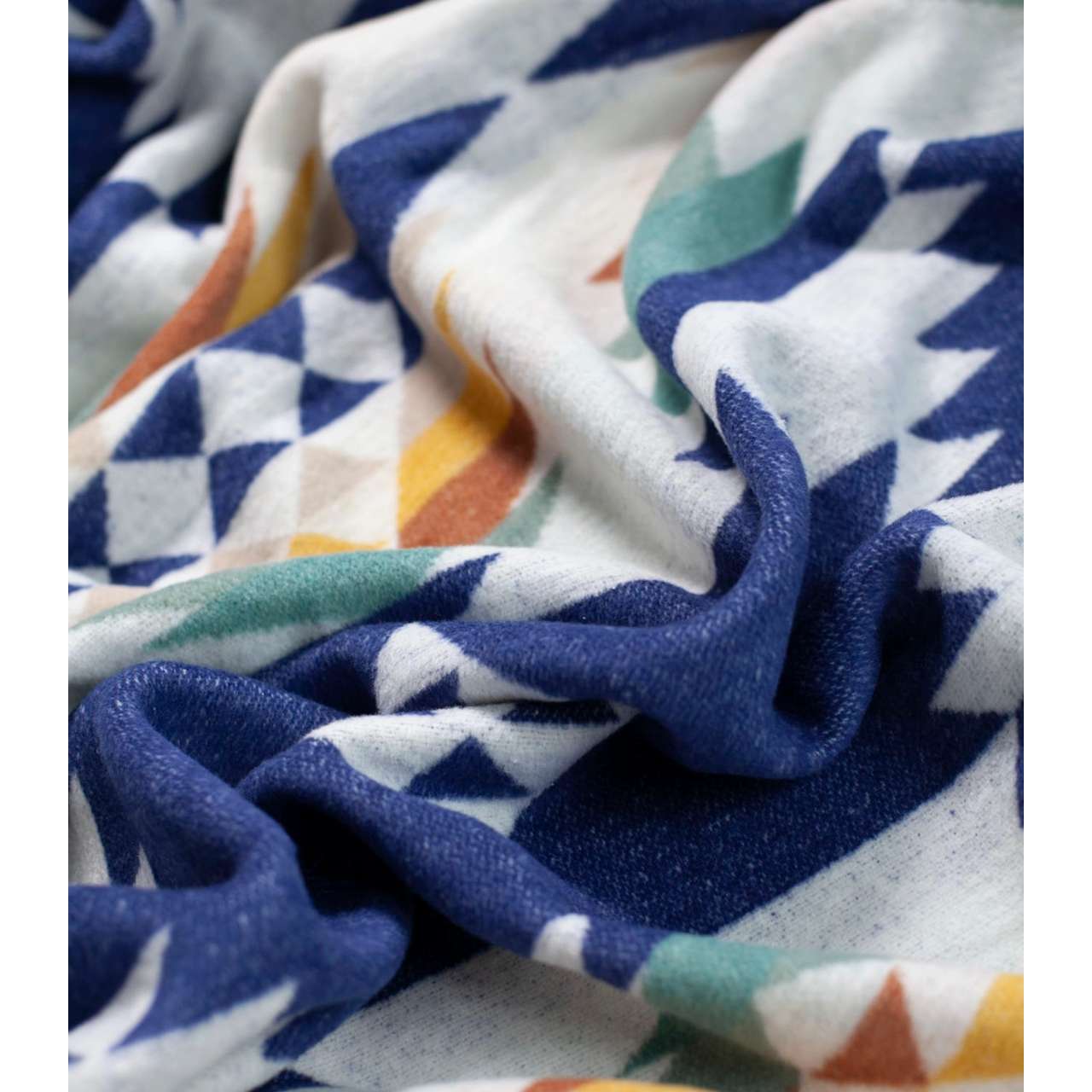 Cusco Royal Blue Blanket | American Southwestern Style Throws and Rugs ...