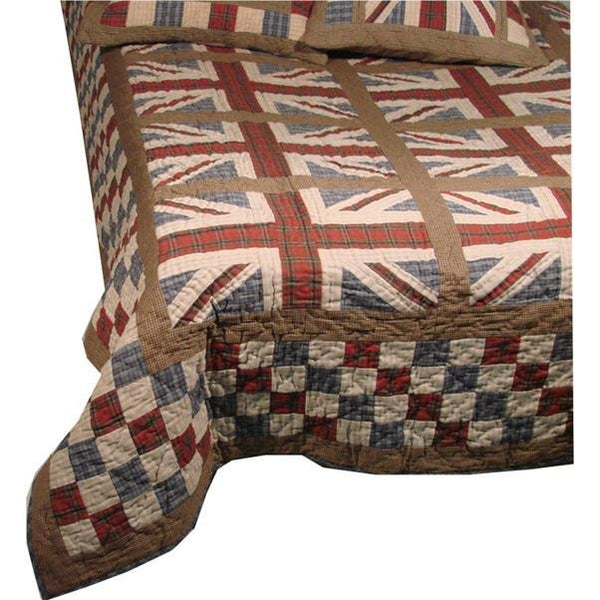 Earthy Union Jack Quilt | American Designed Quilts and Cushions UK ...