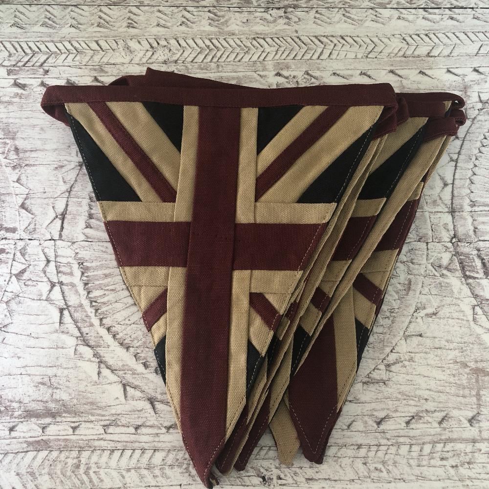 Vintage Style Union Jack Bunting | Sturdy Cotton Union Jack Bunting ...